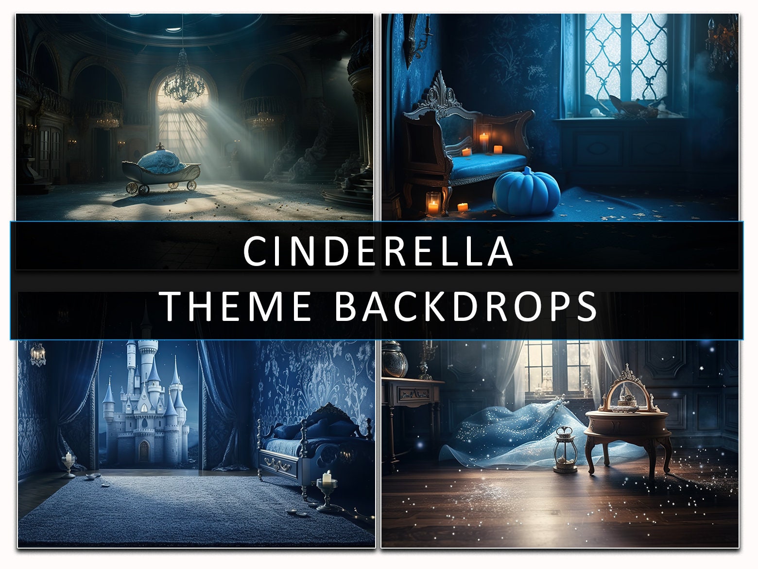 Cinderella Theme Backdrops - Etsy