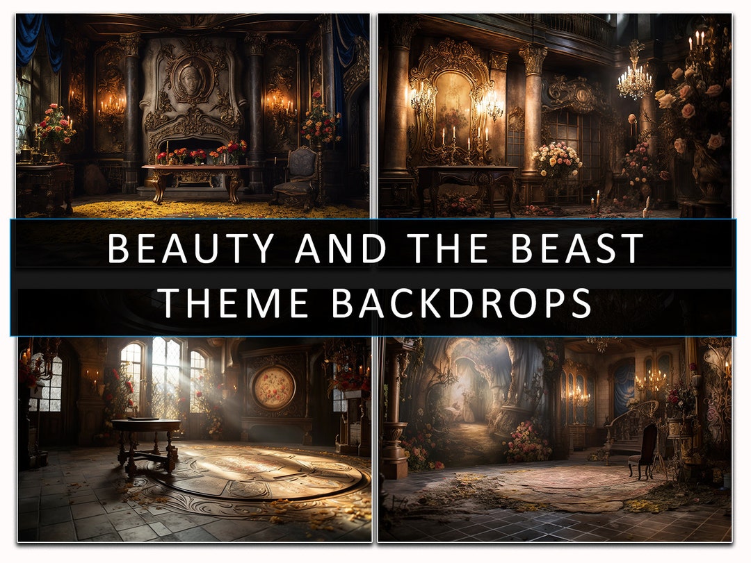 Beauty and the Beast Theme Backdrops - Etsy
