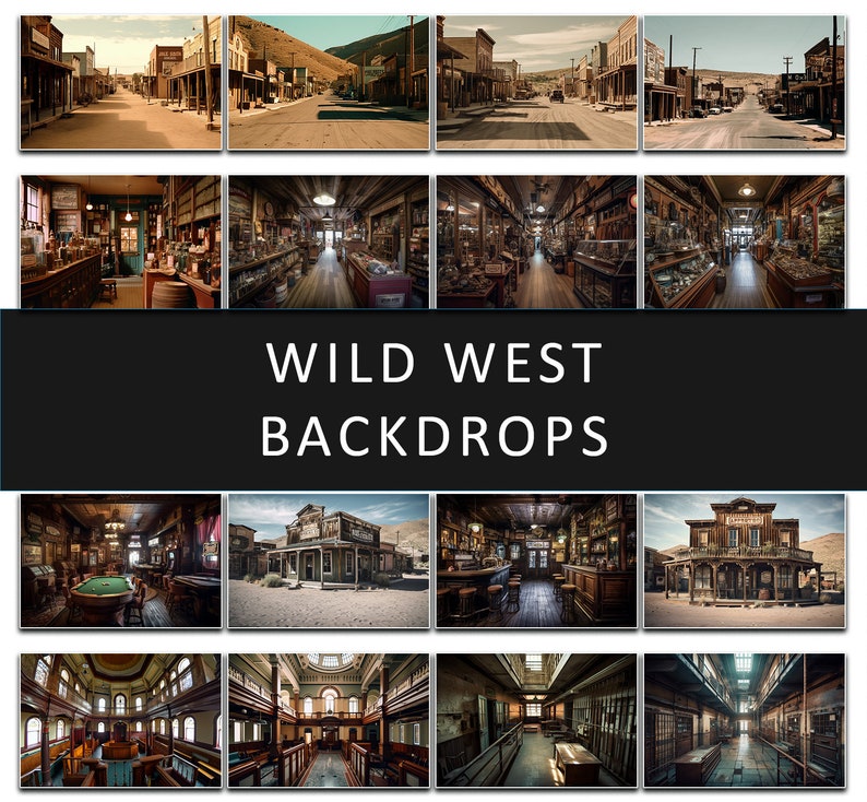 16 Wild West Theme Photography Backdrops - Etsy