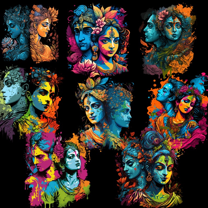 Buy Hindu God SVG Bundle: Ganesha, Krishna, Shiva Designs (PNG) Online ...