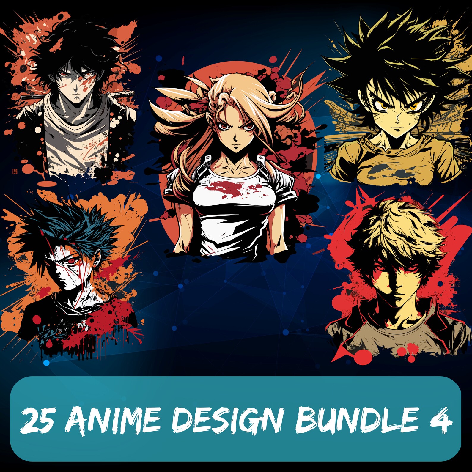 25 Anime Bundle 4 Anime Png Bundle Anime Silhouette Anime Png for ...