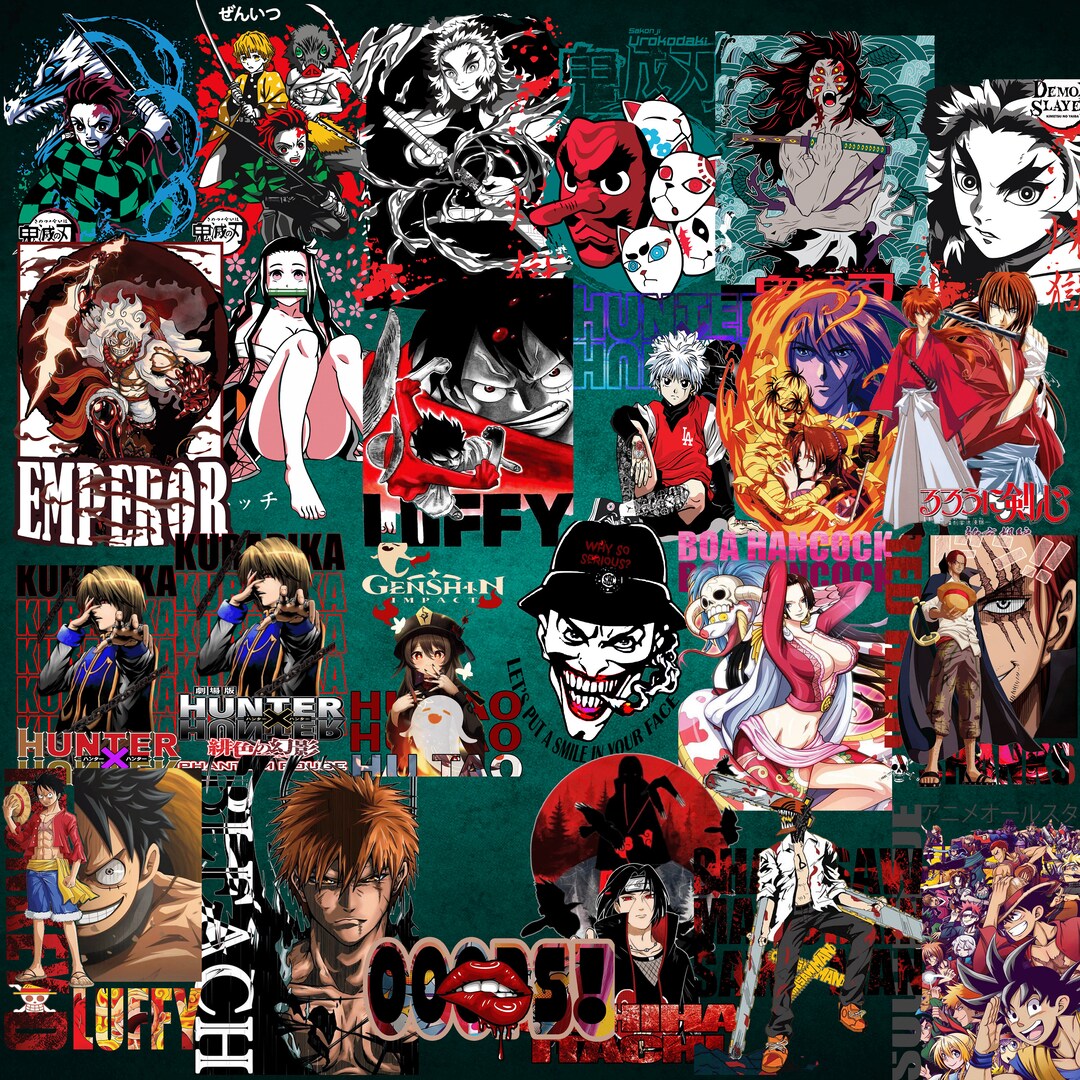 25 Anime Bundle 17 Manga Png Anime Dtf Transfer Anime - Etsy