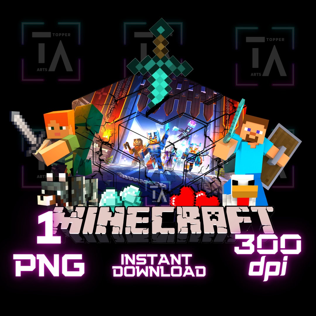 Minecraft PNG Minecraft Clipart Png Minecraft Shirt Png - Etsy Australia