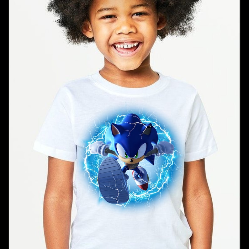 Sonic Tshirt PNG Sonic the Hedgehog Clipart Transparent - Etsy