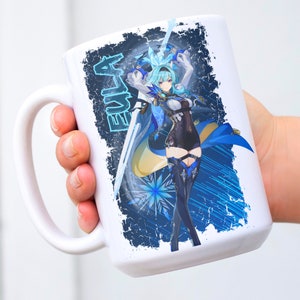 Genshin Impact Eula PNG Cricut Sticker T Shirt Sublimation Clipart Transparent Image Printable ...