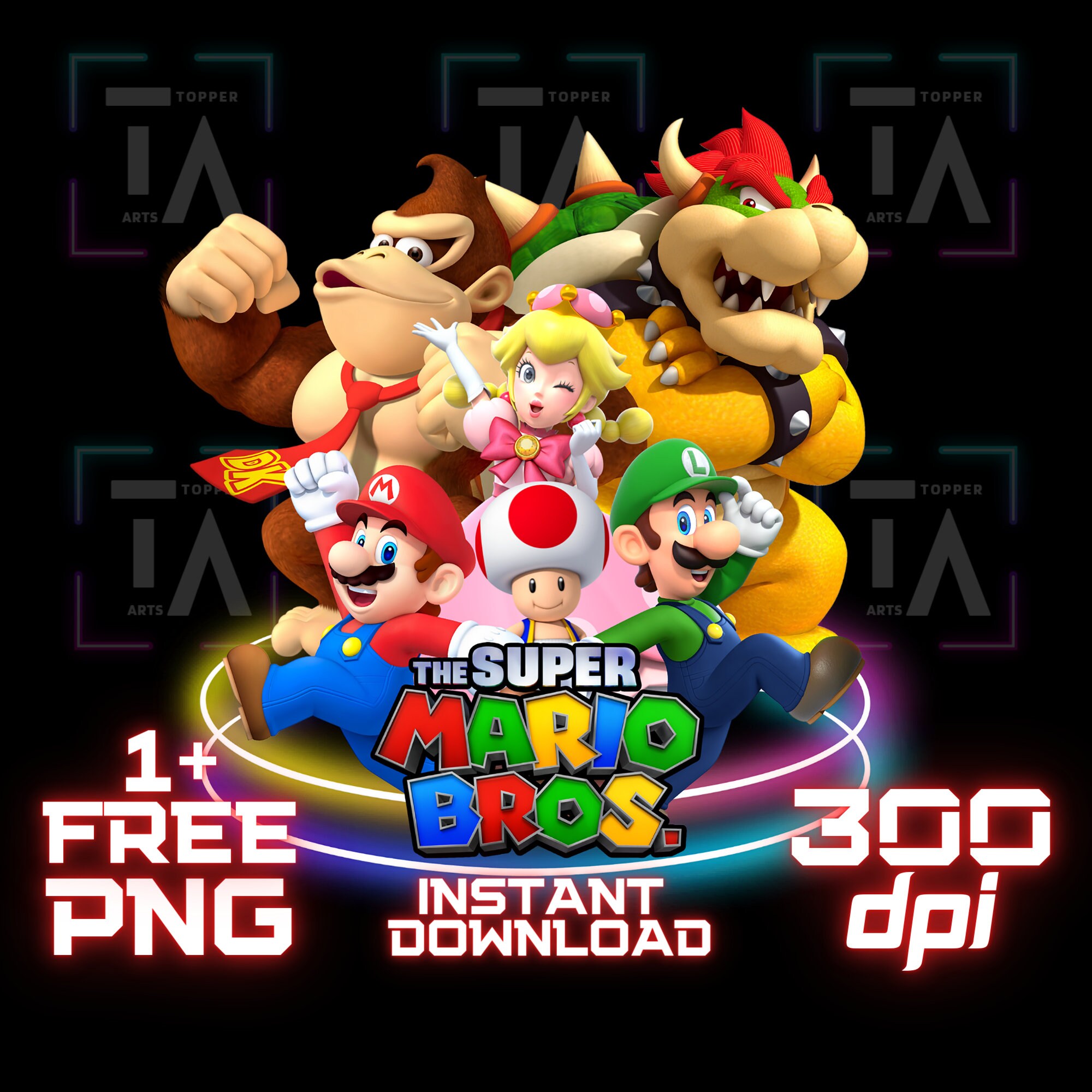 Super Mario Bros PNG Super Mario Clipart Transparent Image - Etsy Canada