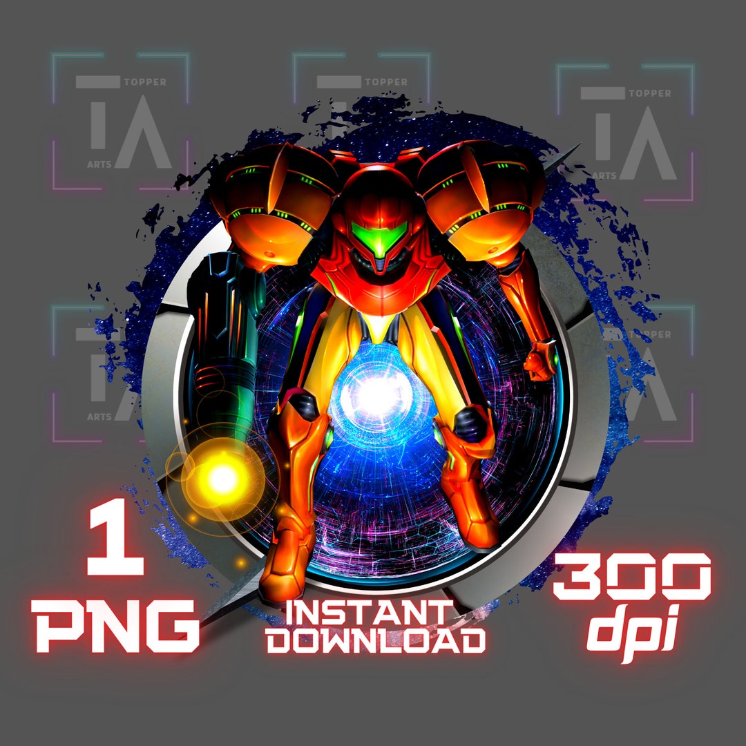 Metroid Prime Samus Aran PNG Zero Suit Cricut T Shirt Sublimation ...