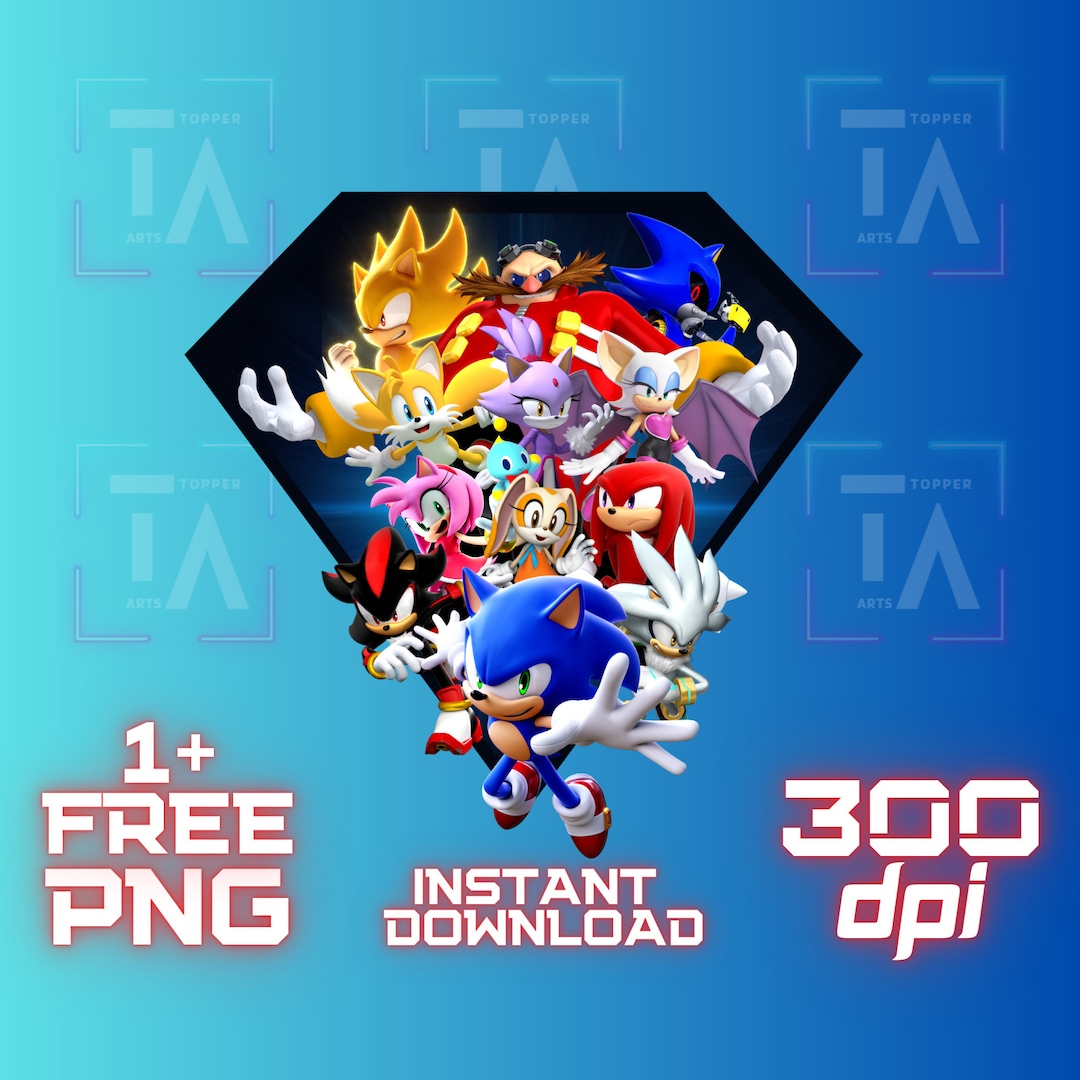 Sonic the Hedgehog PNG Sonic Clipart Transparent Image - Etsy