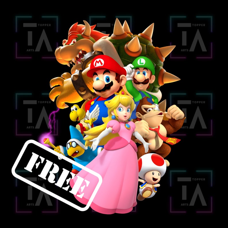 Super Mario PNG Bundle Super Mario Clipart Transparent - Etsy Australia