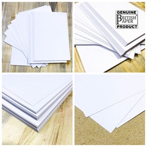 300gsm White Cardstock: A2 A3 A4 A5 A6 Thick Paper Card - Etsy UK