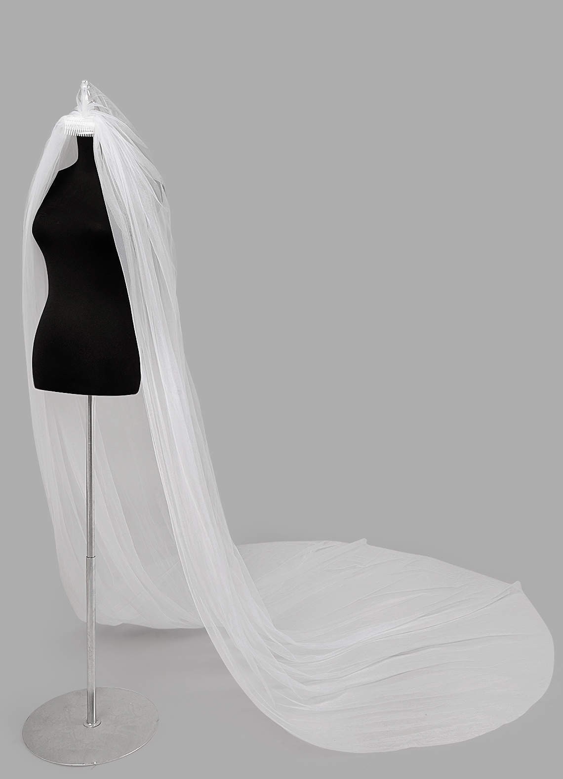Wedding Veil Extra Wide | Classic Veil Extra Long Ivory | Soft Barely ...