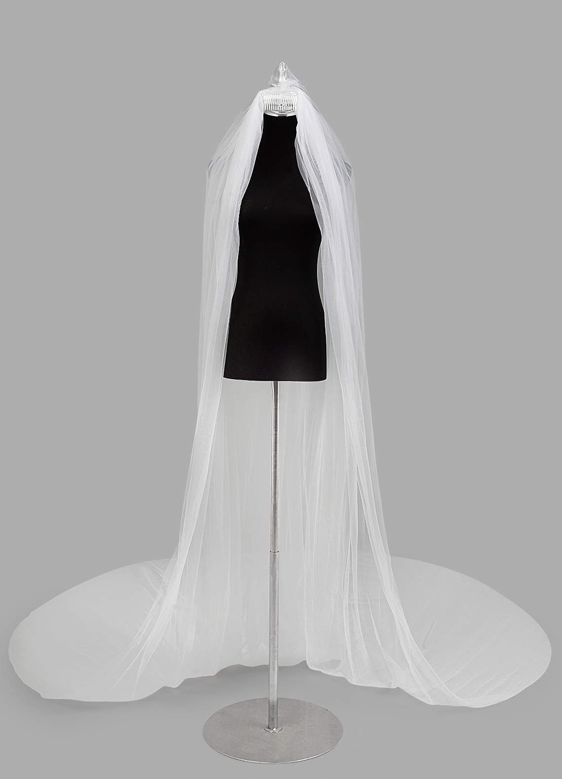 Wedding Veil Extra Wide | Classic Veil Extra Long Ivory | Soft Barely ...