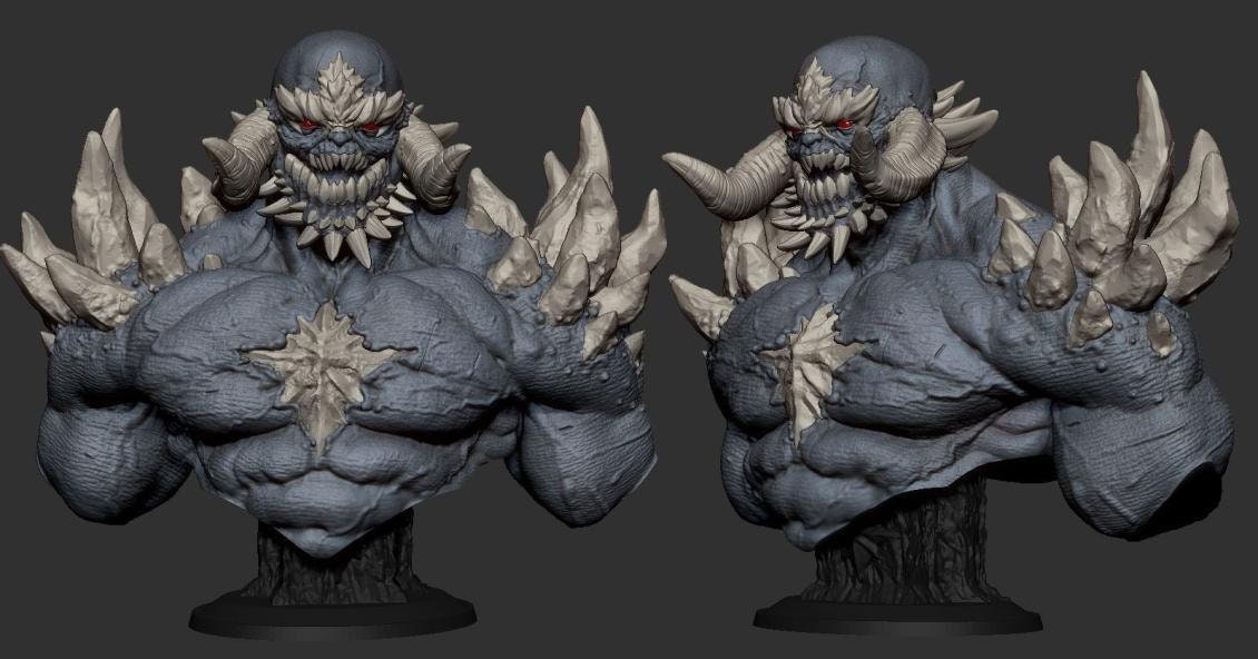 Doomsday Bust Stl , Bust 3D Stl File, Stl, Instantly Download Stl, High ...
