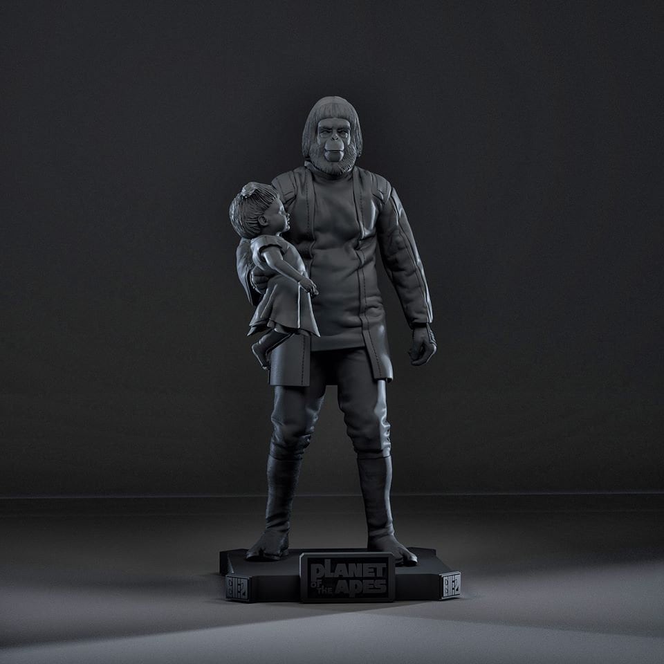 Doctor Zaius Stl , 3D Stl File, Planet of Apes Stl, Movie STL ...