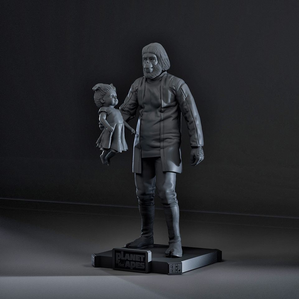 Doctor Zaius Stl , 3D Stl File, Planet of Apes Stl, Movie STL ...