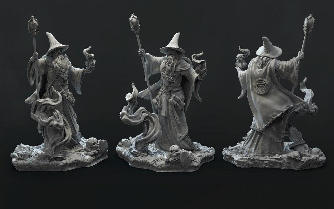 Mage Stl , 3D Stl File, Statue Stl, Instantly Download Stl, High ...