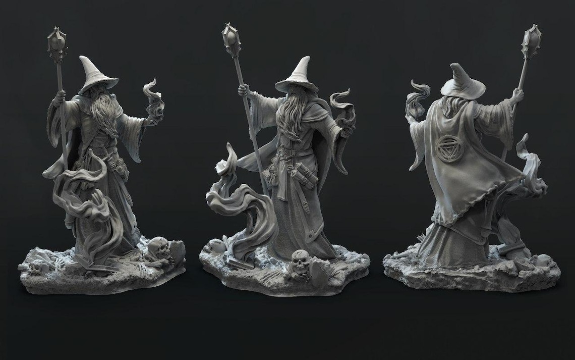 Mage Stl , 3D Stl File, Statue Stl, Instantly Download Stl, High ...