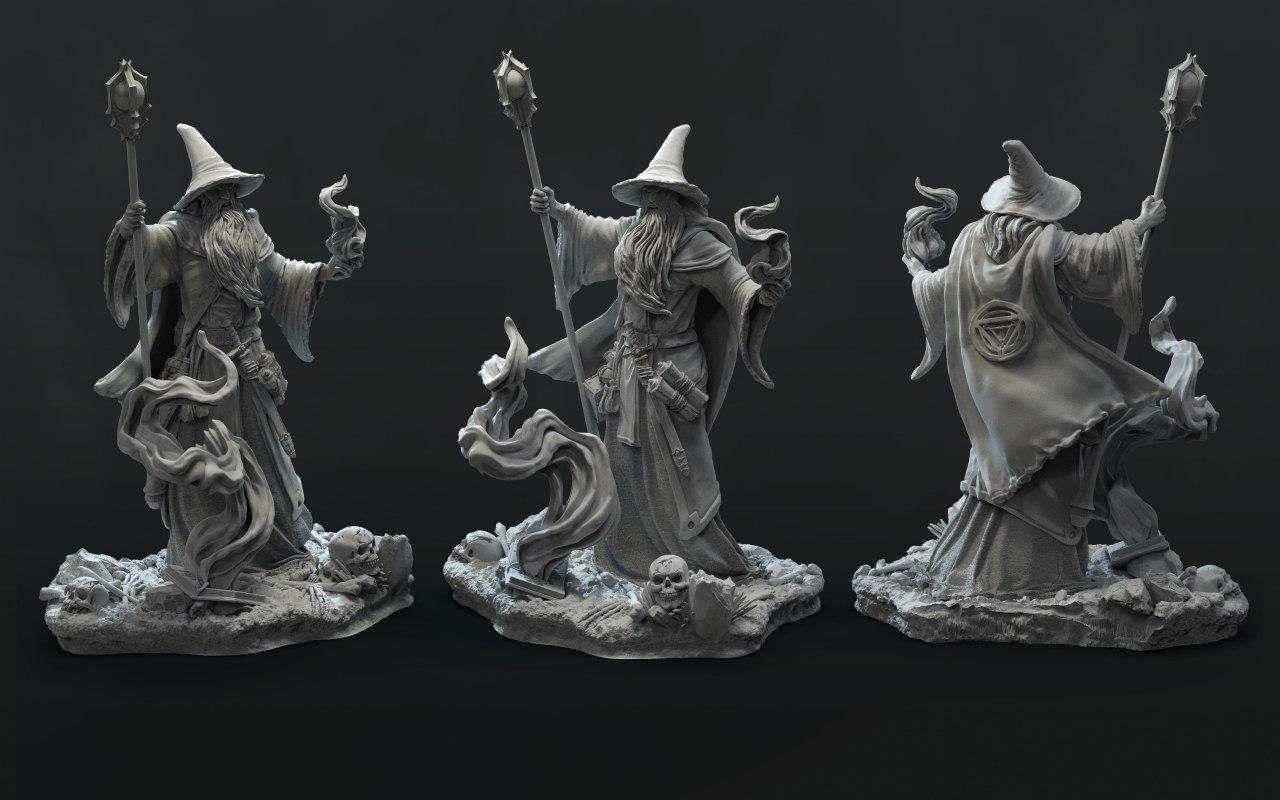 Mage Stl , 3D Stl File, Statue Stl, Instantly Download Stl, High ...