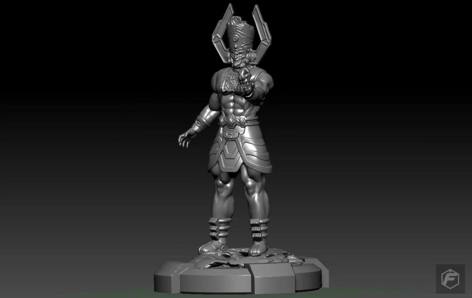 Galactus With Silver Surfer Stl , Galactus 3D Stl File, DC Universe Stl ...