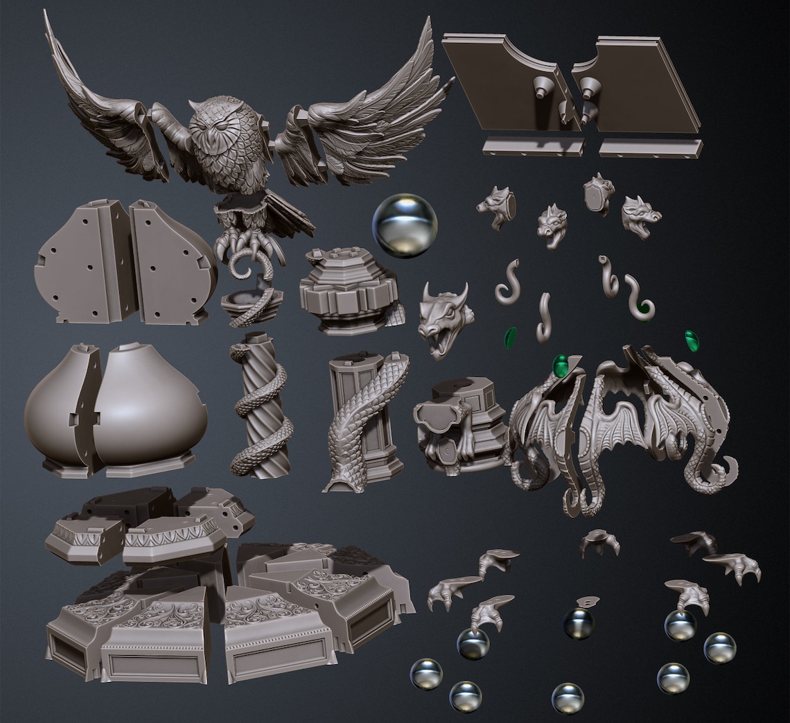 HP Stl , Movie 3D Stl File, Hogwarts Owl Lectern Stl, Instantly ...