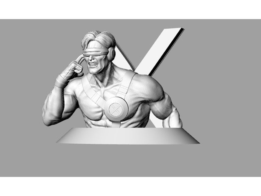 Cyclops Bust Stl , Scott Summers 3D Stl File, DC Universe Stl ...