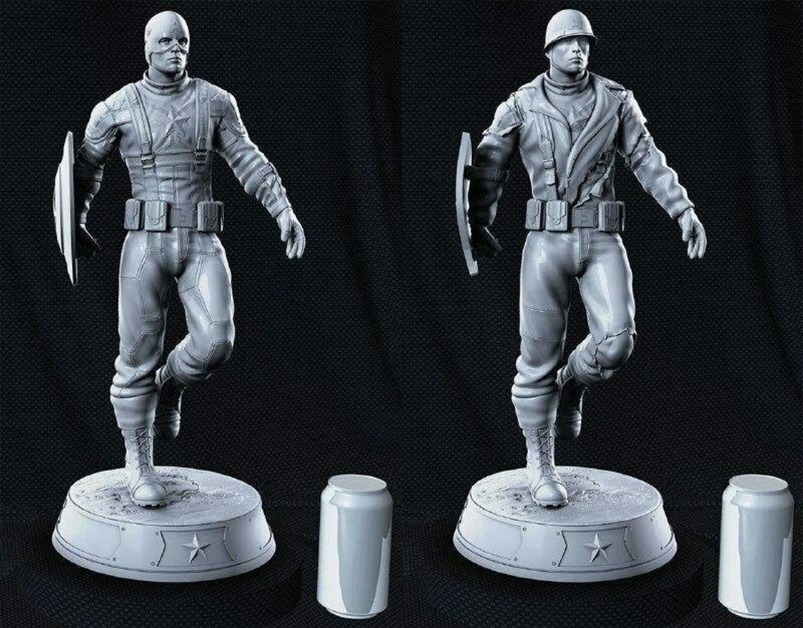 Captain America Stl , 3D Stl File, DC Stl, Movie STL, Instantly ...