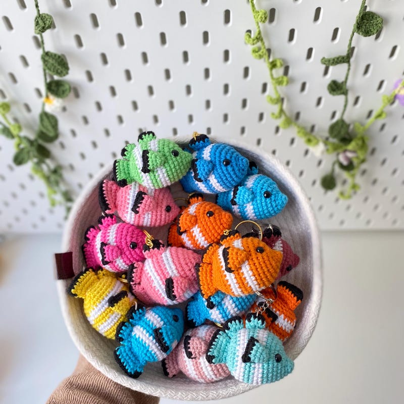 Fish Keychain - Etsy