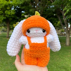Orange Bunny , Crochet Bunny , Amigurumi Bunny , Plush Bunny , Bunny in ...