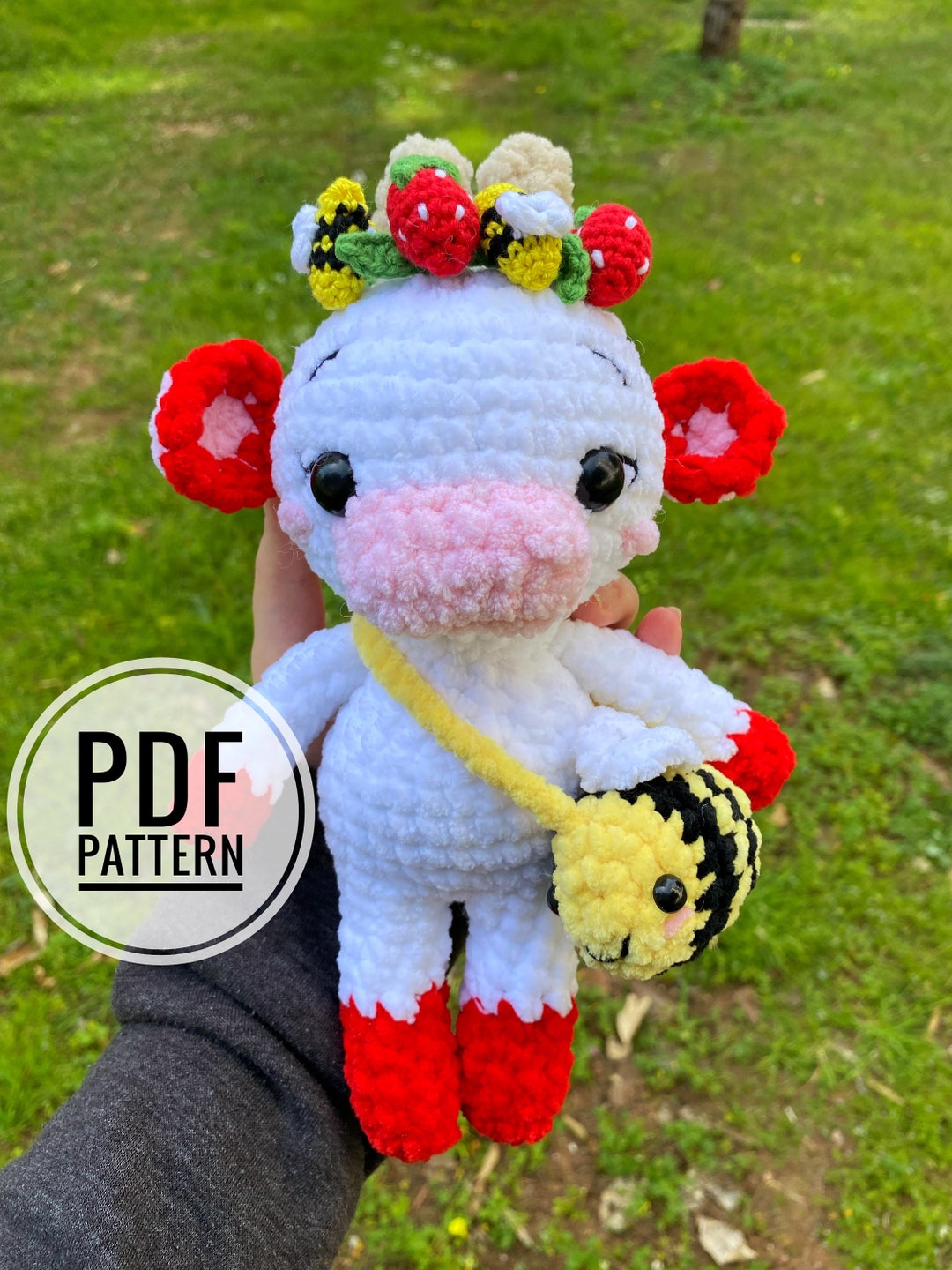 Cow Plush Crochet Pattern | Cow Pattern | Baby Cow Amigurumi PDF ...