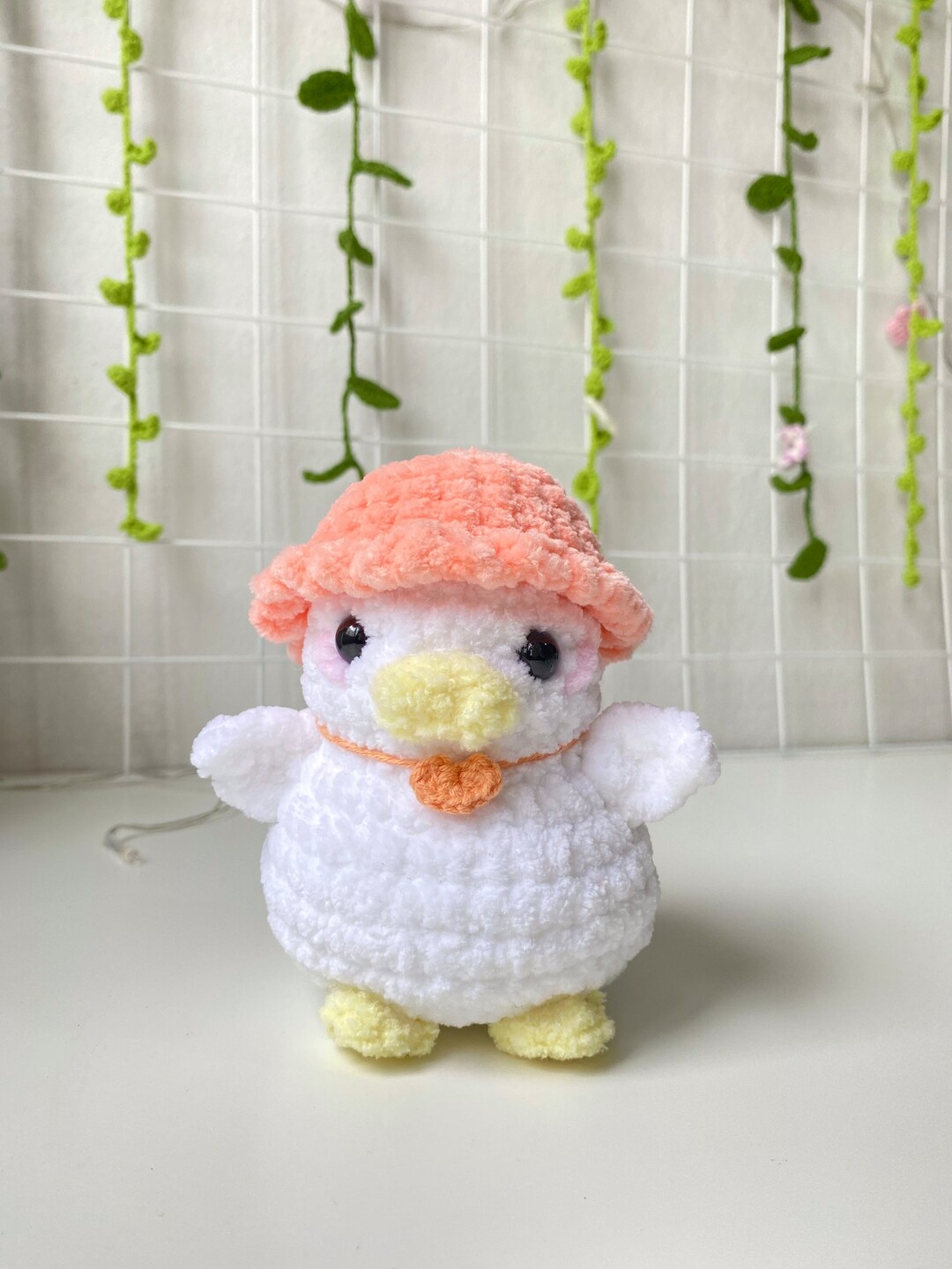 Crochet Duckling in Hat Plushie , Crochet Duck , Amigurumi Duck ...