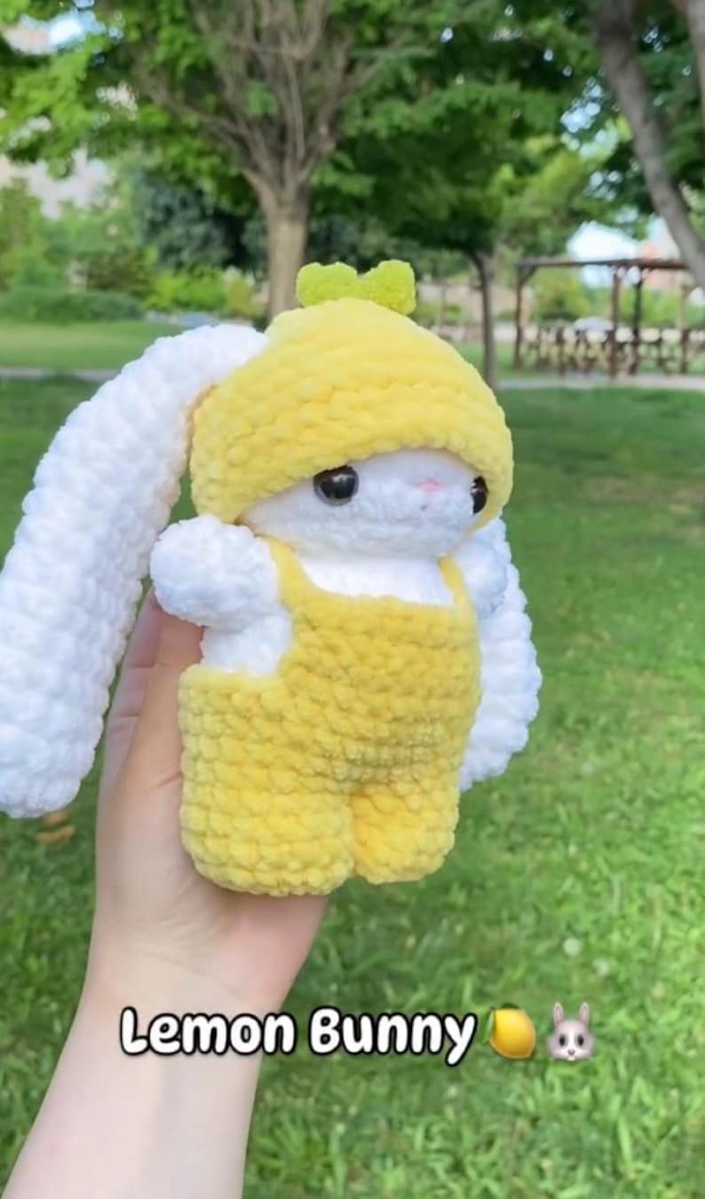 Lemon Bunny , Crochet Bunny , Amigurumi Bunny , Plush Bunny , Bunny in ...