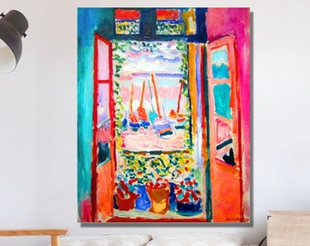 Henri Matisse the Open Window Canvas Wall Art - Etsy