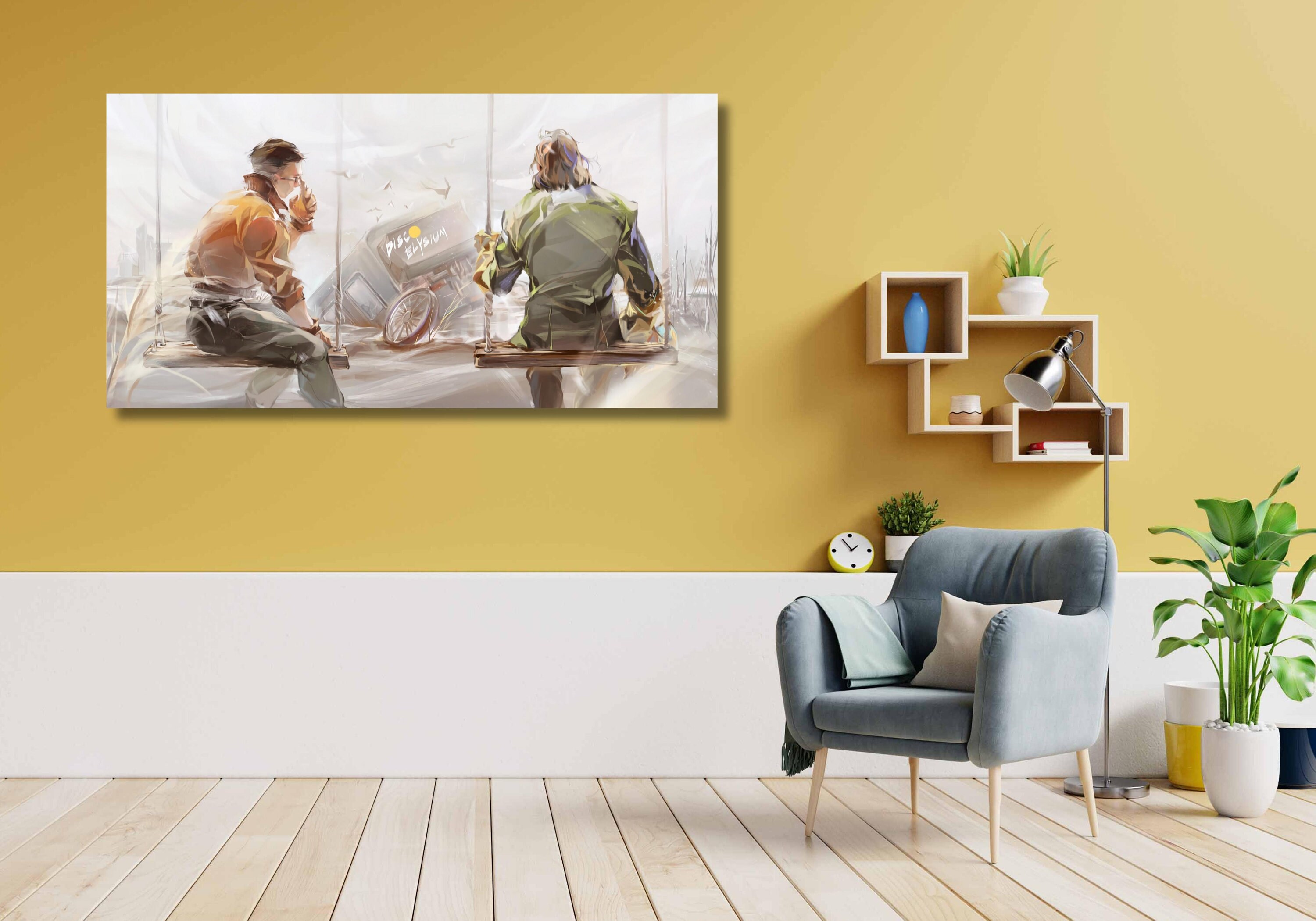 Disco Elysium Canvas, Disco Elysium Art, Disco Elysium Wall Arts, Game ...
