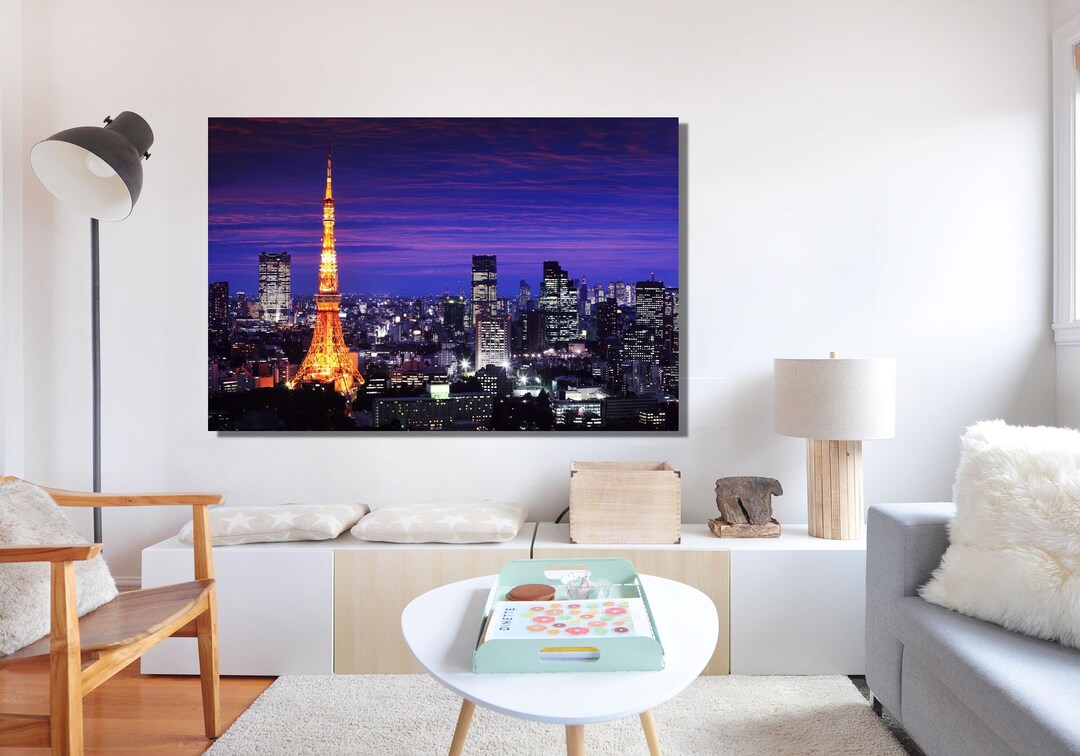 Tokyo Japan Canvas Art Tokyo Wall Art Tokyo Skyline Tokyo Wall Decor ...