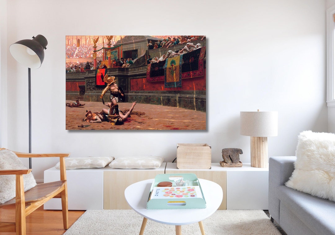 Jean Léon Gérôme Pollice Verso 1872 Canvas, Canvas Wall Art, Framed ...