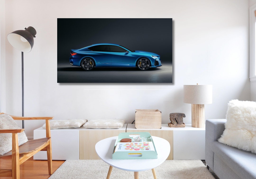 Acura Type S Car Canvas Acura Wall Art, Supercar Canvas Acura Car Art ...