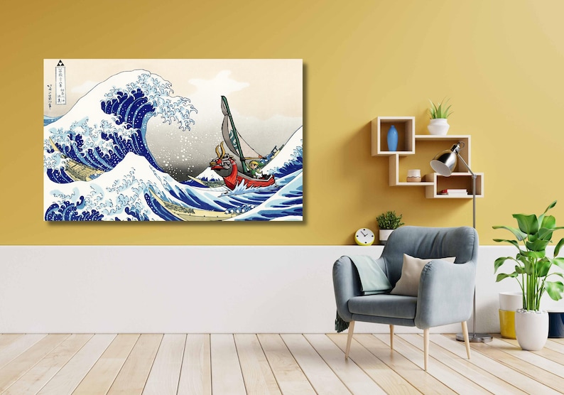 Legend of Zelda Windwaker the Great Wave off Kanagawa, Wave off Zelda ...