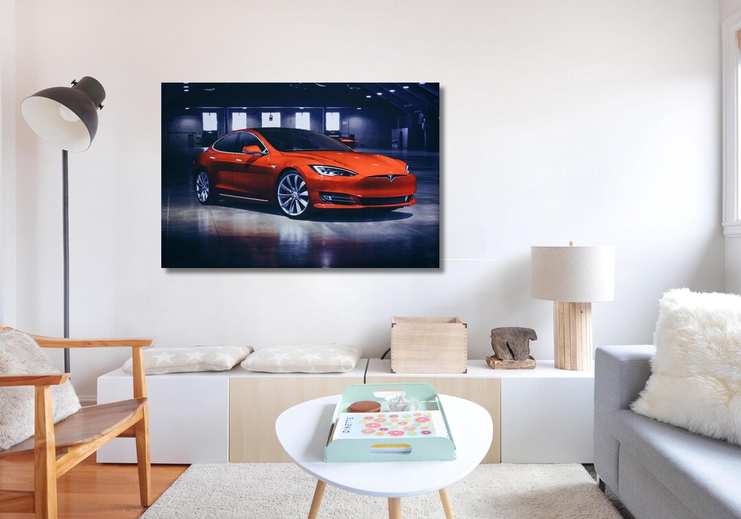 Tesla Model S Tesla Wall Art Tesla Poster Tesla Print , Car Tesla ...