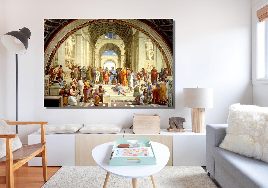 The School of Athens Canvas Wall Art,raphael Art,fresco Stanze Di ...