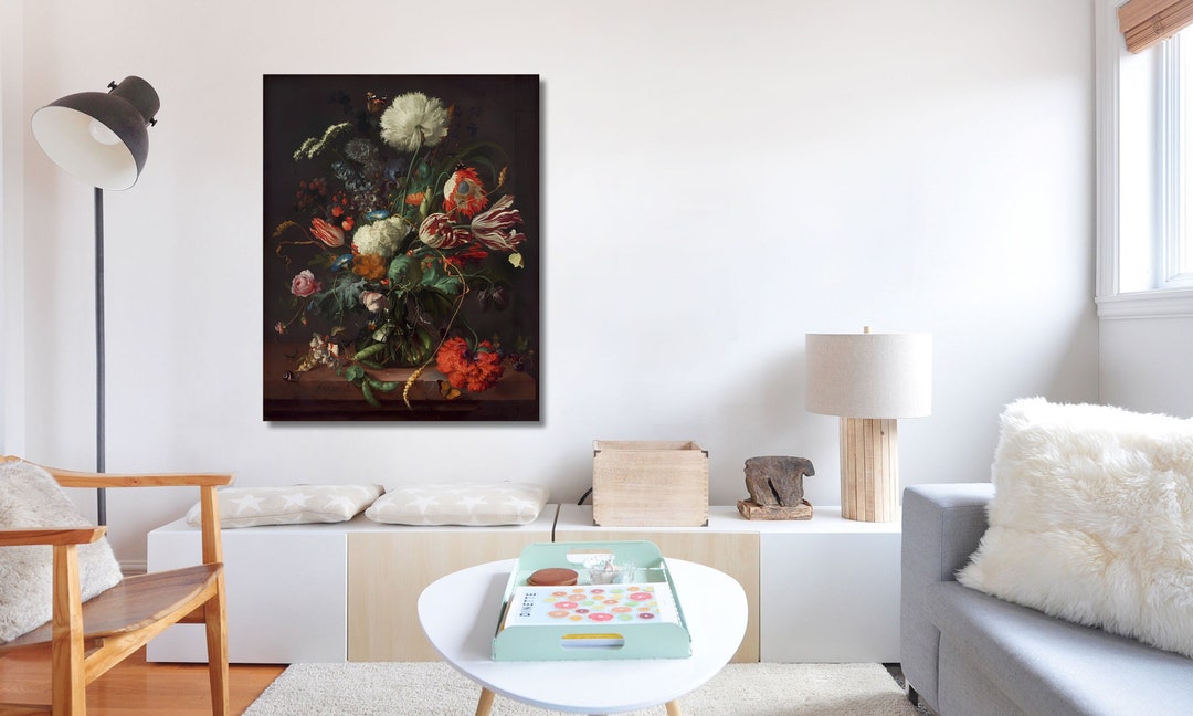 Jan Davidsz De Heem Vase of Flowers Art, Wall Art Poster Canvas Print ...