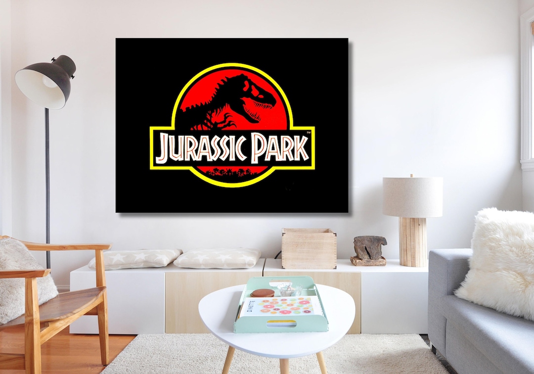 Jurassic Park Poster Canvas, Jurassic Park Print, Jurassic Park Canvas ...