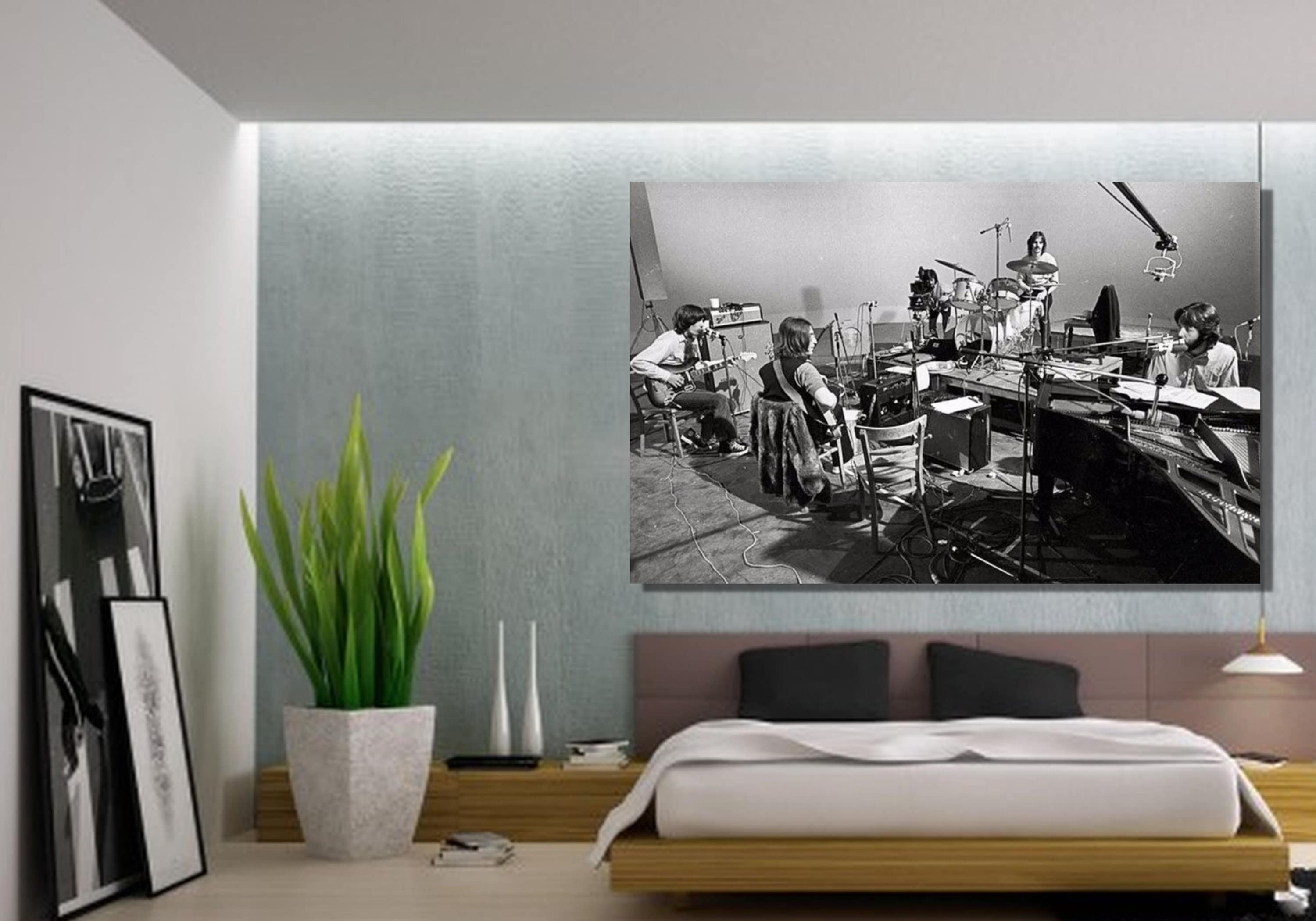 The Beatles Poster Recording Studio Wall Art, the Beatles Canvas Wall ...