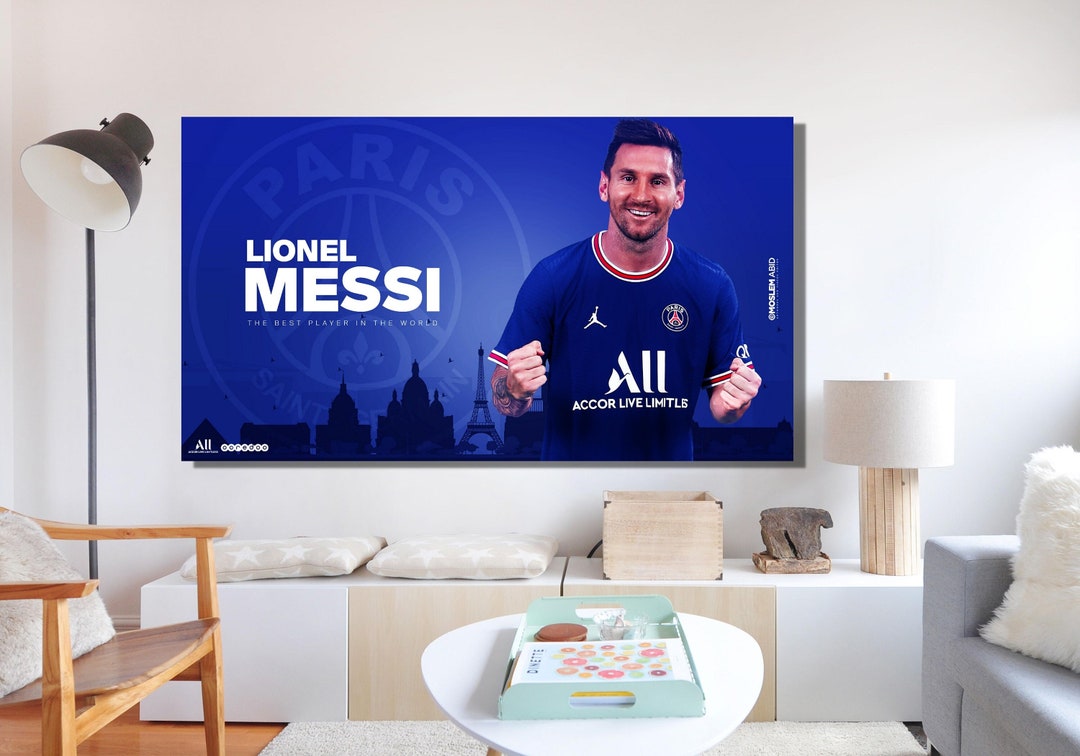 Lionel Messi Wall Art, Kids Gift, Man Cave Decoration, Messi Poster ...