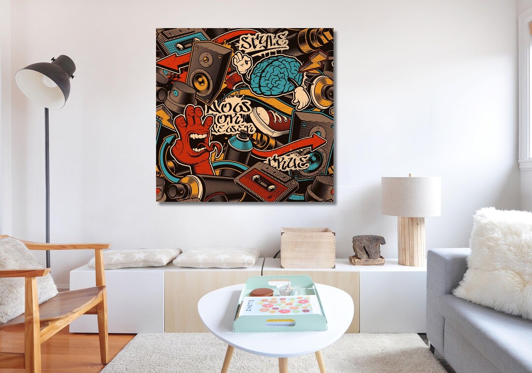 Graffiti Canvas Street Art on Canvas Original Canvas Art, Street Art ...
