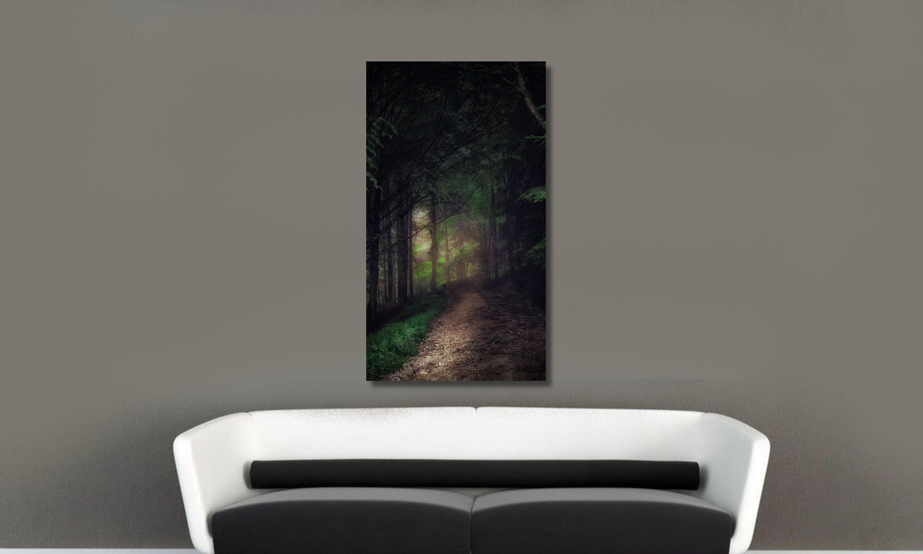 Gothic Room Wall Decor Gothic Theme Canvas Art Old Forest Road Goth ...