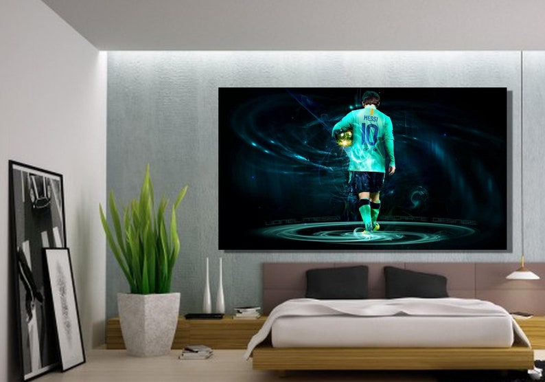 Lionel Messi Poster Messi Wall Art Barca Barca Poster - Etsy