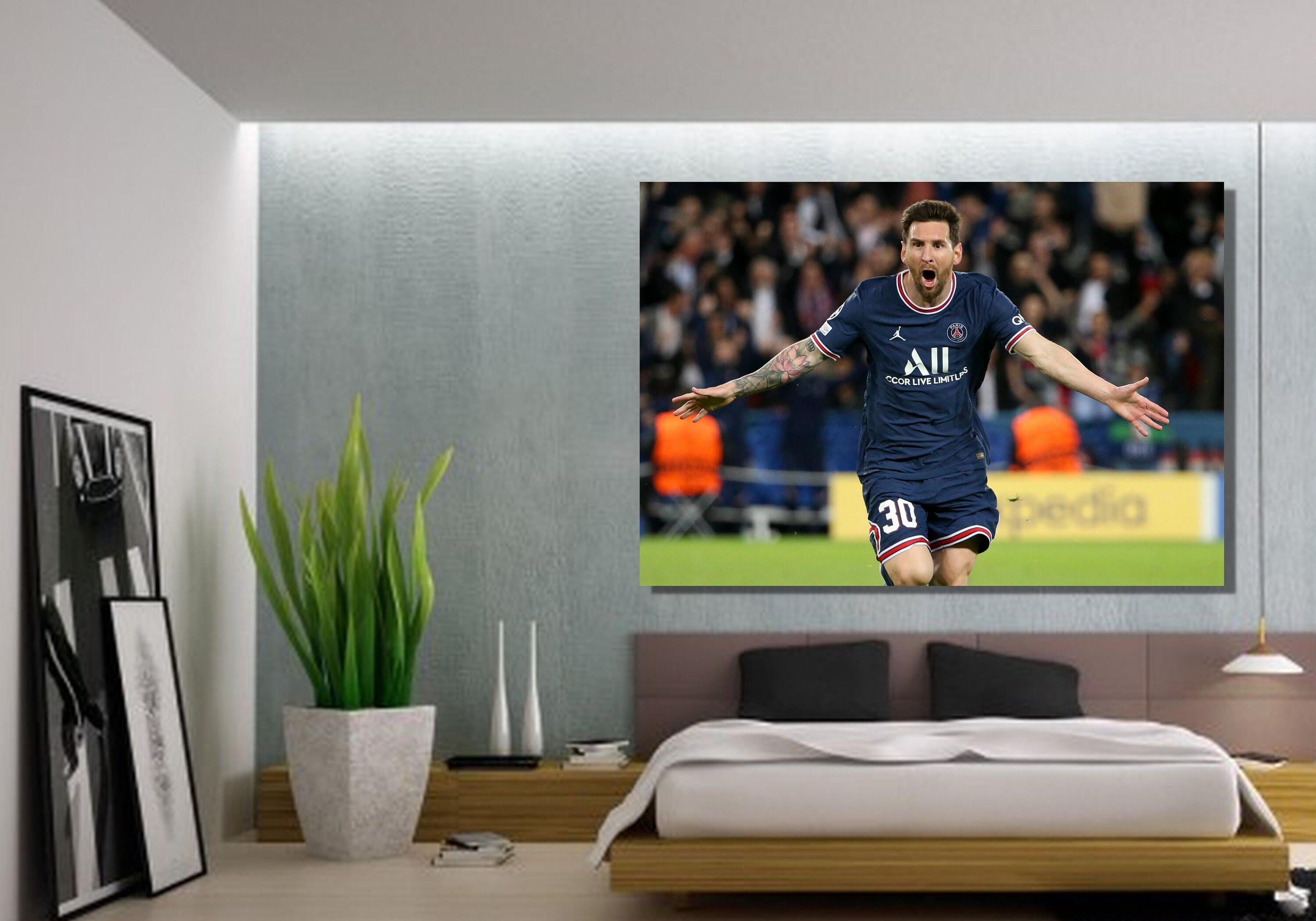 Lionel Messi Canvas Art, Lionel Messi Poster, Kids Gift, Man Cave ...