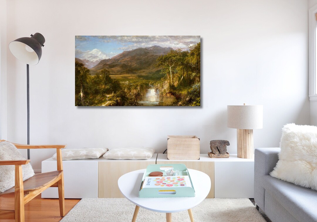 Frederic Edwin Church Heart of the Andes, Drawing Print Canvas Wall Art ...