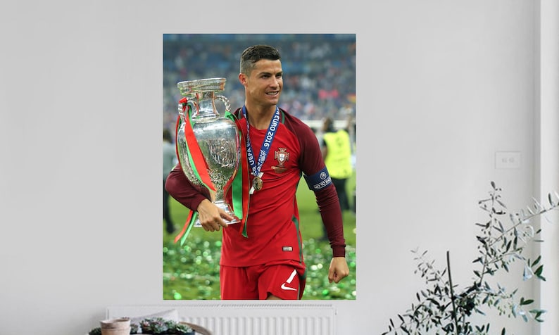 Cristiano Ronaldo Siuu Portugal Poster Winner Portugal Euro Cup Winner ...
