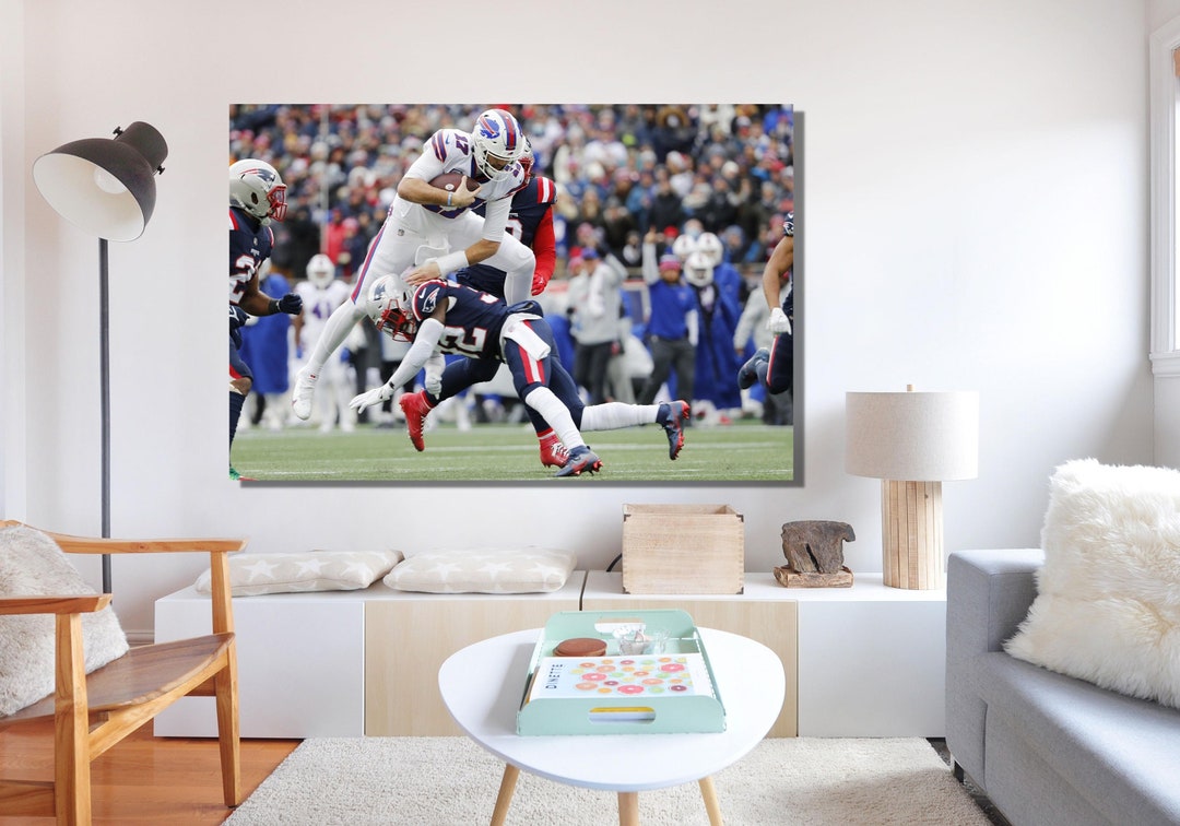 Josh Allen Poster Josh Allen Canvas Wall Art Buffalo Bills Poster ...